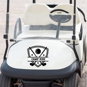 Custom Golf Cart Vinyl Decal, Custom Player Golf Cart Sticker Decal - Etsy