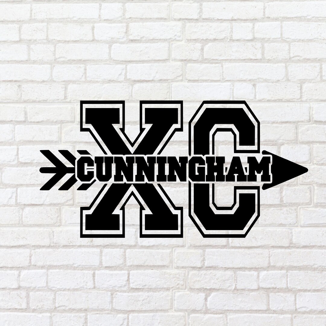 Custom Cross Country Name Decal: Personalized Vinyl Sticker - Etsy