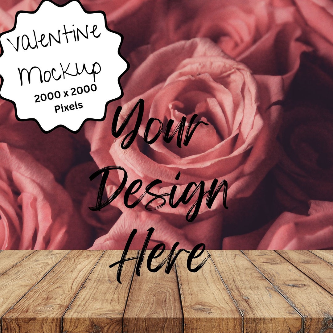 Valentine Mockup, Valentine Digital Background Product Mockup ...