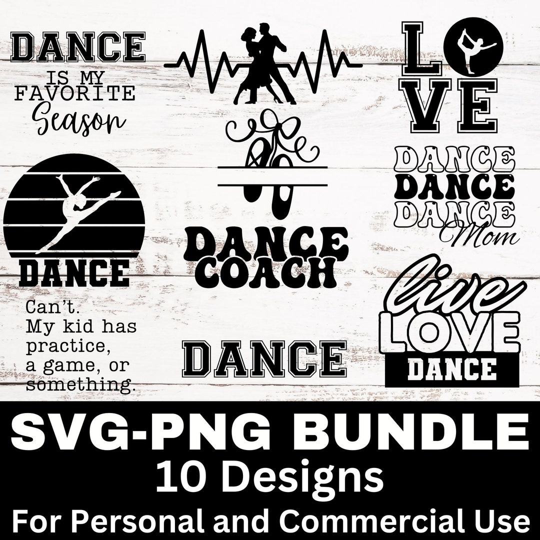 Dance Svg Bundle, Dance Png Bundle, Dance Cut Files, Dance Clipart ...