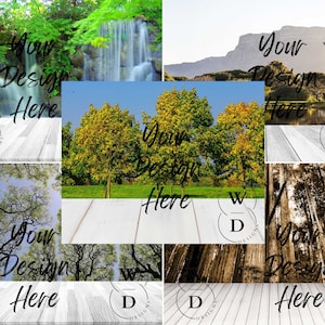 25 Nature Mockups, Digital Backgrounds Product Mockup Bundle, Nature ...