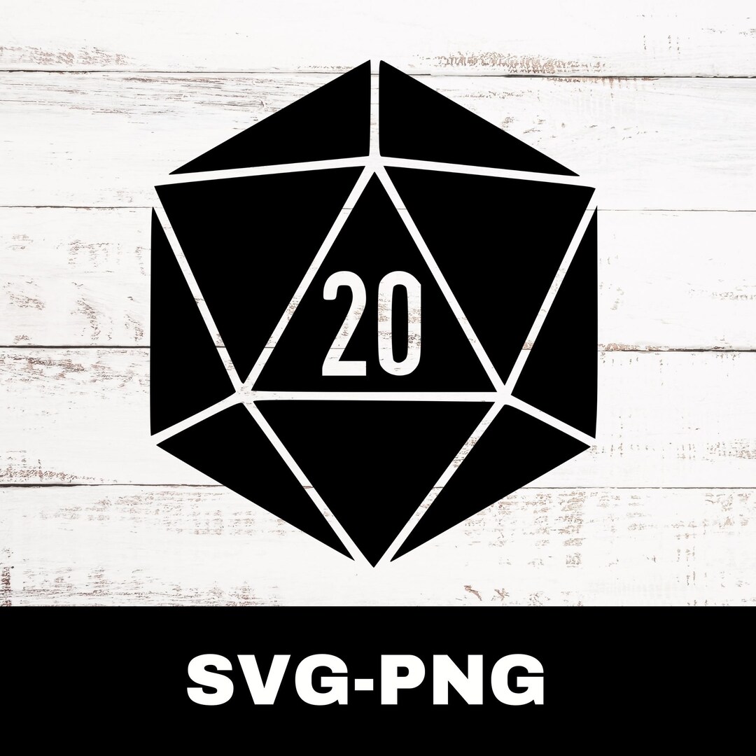 D20 Svg, Dnd Dice Svg, Dnd Clipart Png, D20 Clipart Png, Dnd Cutfile - Etsy