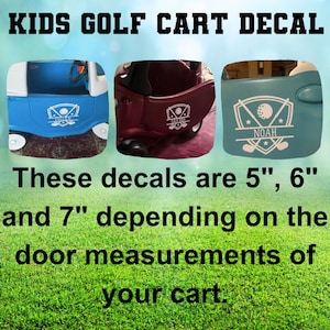 Custom Golf Cart Vinyl Decal, Custom Player Golf Cart Sticker Decal - Etsy
