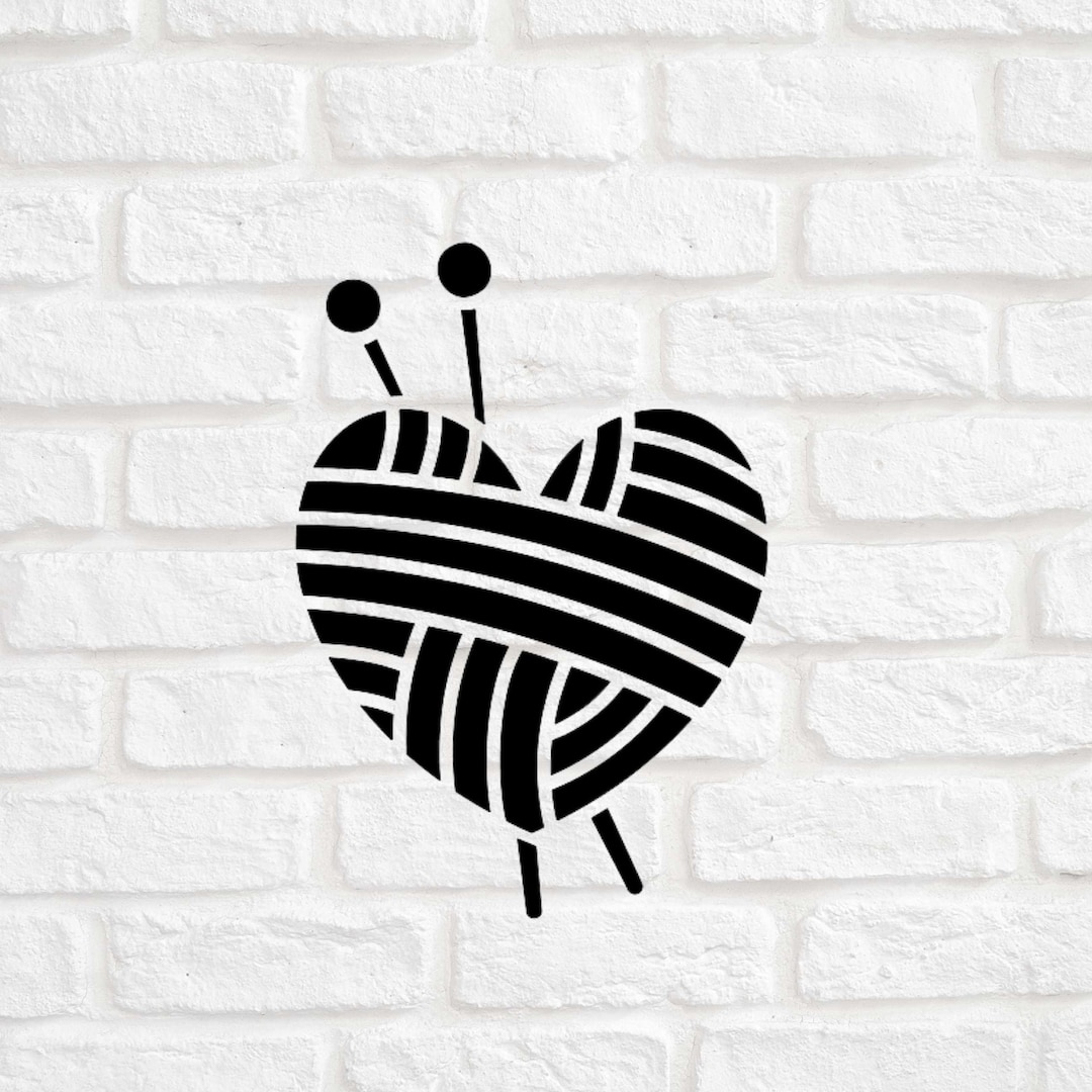 Knitting Yarn Sticker Vinyl Decal, Yarn Knitting Bumper Sticker Laptop ...