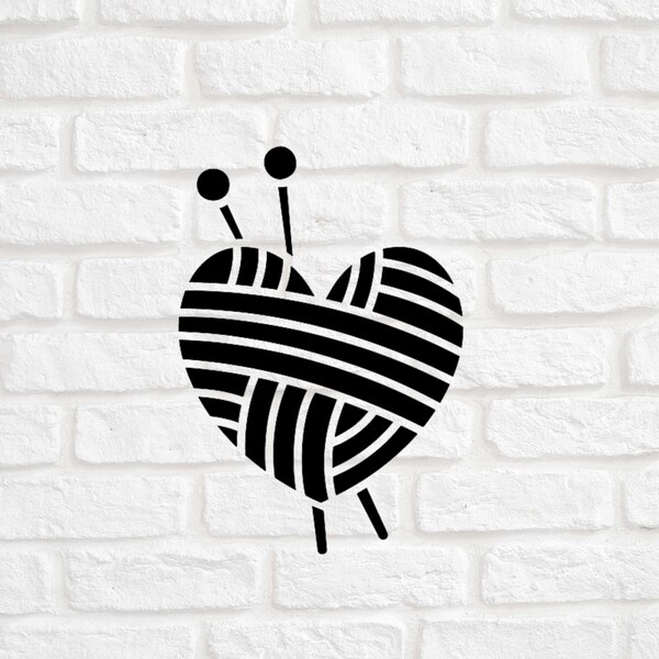 Knitting Vinyl Decal - Etsy