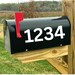 Simple Address Number Sticker Vinyl Decals, Custom Address Mail Box ...