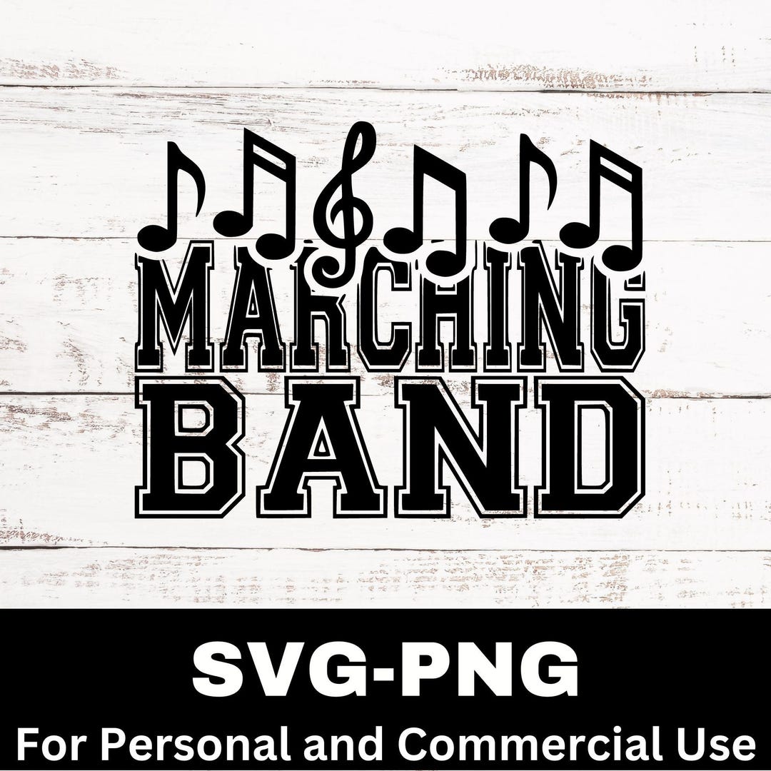 Band Svg, Band Png, Band Cut File, Marching Band Clipart Graphic ...