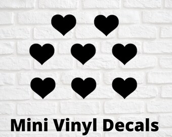 Mini Heart Stickers - Etsy