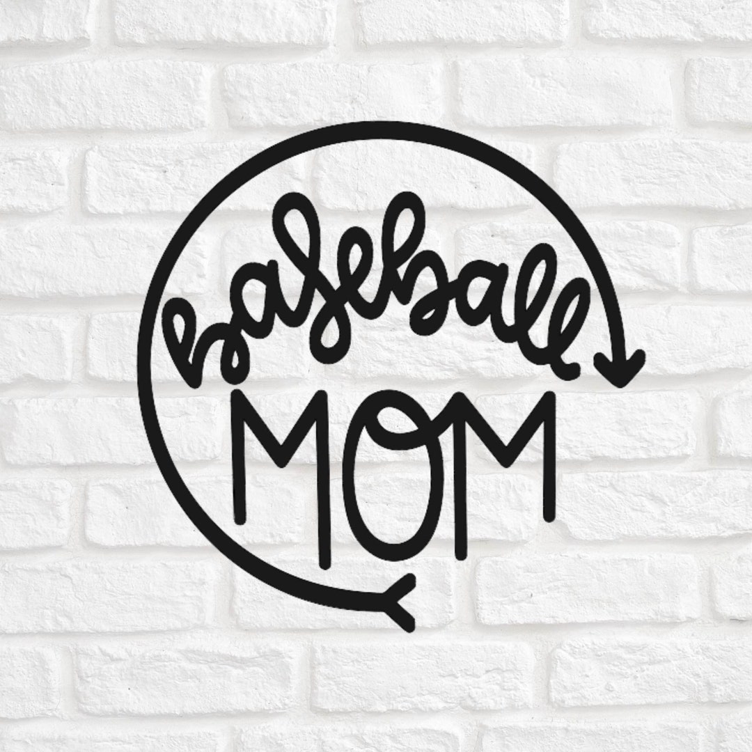 Baseball Mom Sticker, Baseball Mom Decal, Baseball Sport Mom Bumper ...