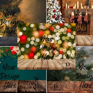 25 Christmas Mockups Bundle, Christmas Product Mockup, Christmas ...