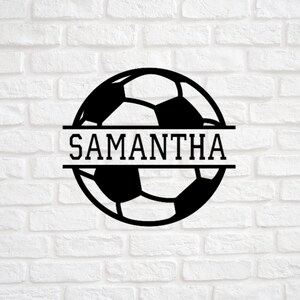 Soccer Name Sticker Vinyl Decal Custom Name Soccer Player - Etsy