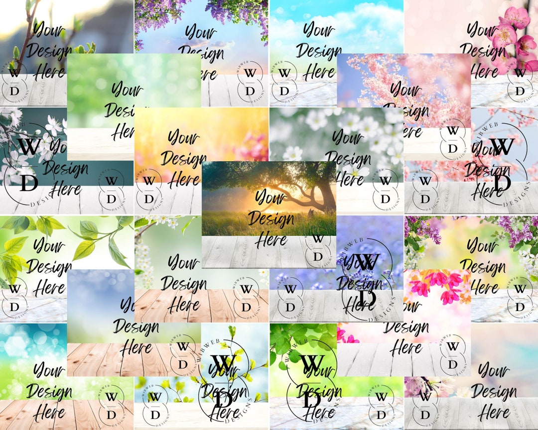 25 Spring Mockups Spring Digital Backgrounds Product Mockup - Etsy