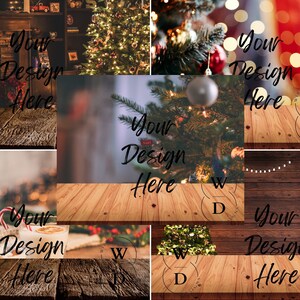 25 Christmas Mockups, Christmas Digital Backgrounds Product Mockup ...