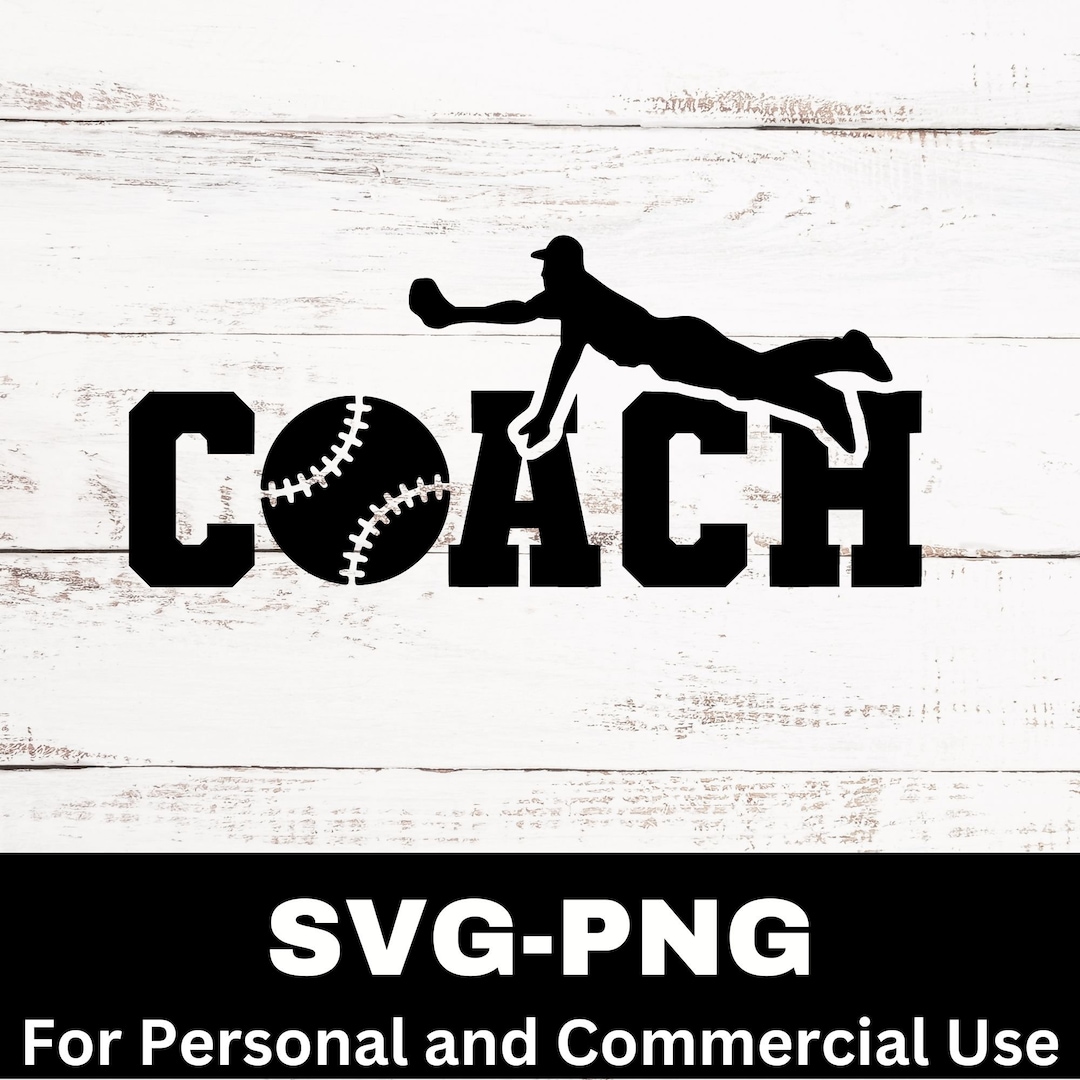 Baseball Coach Svg, Baseball Png, Baseball Cut File, Baseball Coach ...