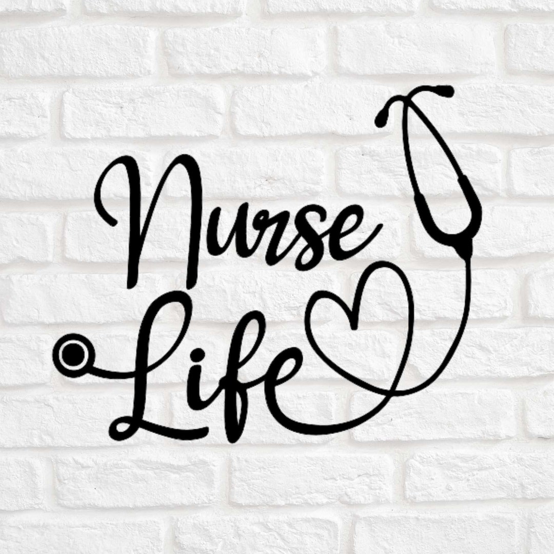 Nurse Life Vinyl Decal Sticker, Nursing Nurse Life RN Bumper Sticker ...