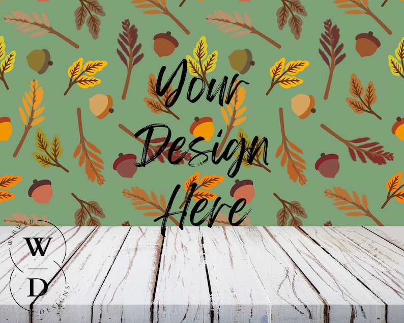 5 Fall Mockups, Fall Digital Background Product Mockup Bundle, Fall ...