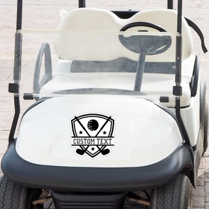 Custom Golf Cart Vinyl Decal, Custom Player Golf Cart Sticker Decal - Etsy