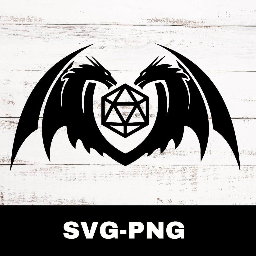 D20 Svg, Dnd Dragon Svg, D20 Clipart Png, Dnd Clipart Png - Etsy