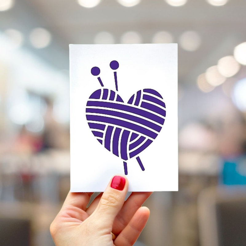 Knitting Vinyl Decal - Etsy