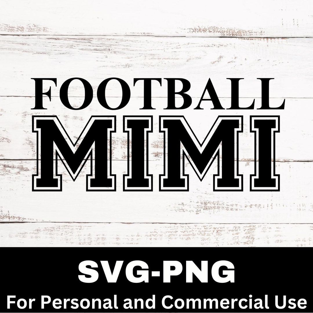 Football Mimi Svg, Football Mimi Png, Football Cut File Clipart, Sports ...