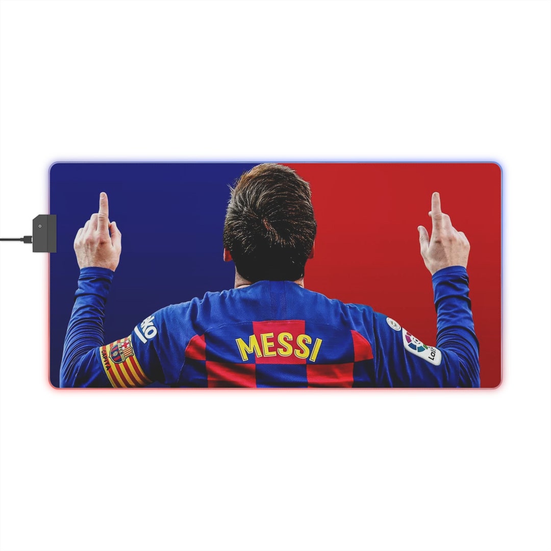 Lionel Messi the Goat LED Gaming Mouse Pad - Etsy