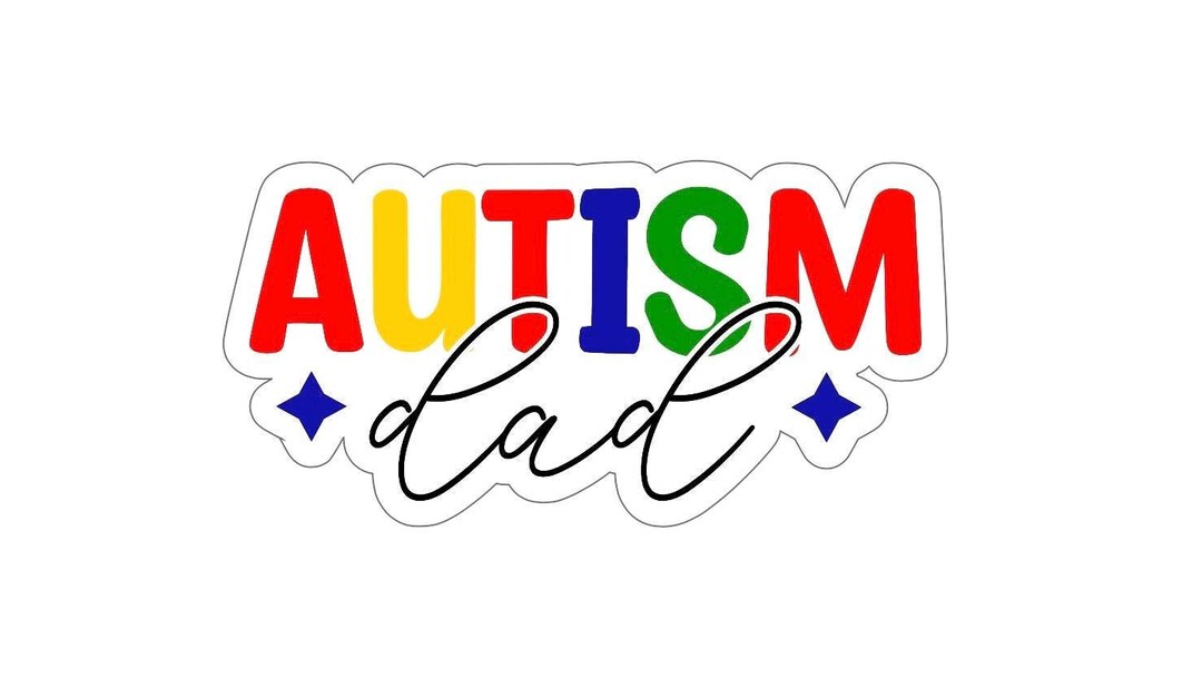 Autism Dad Sticker || Waterproof Clear or White Vinyl - Etsy