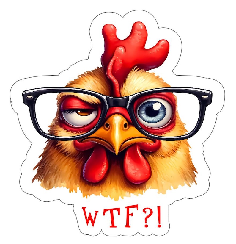 WTF?! Sticker - Etsy