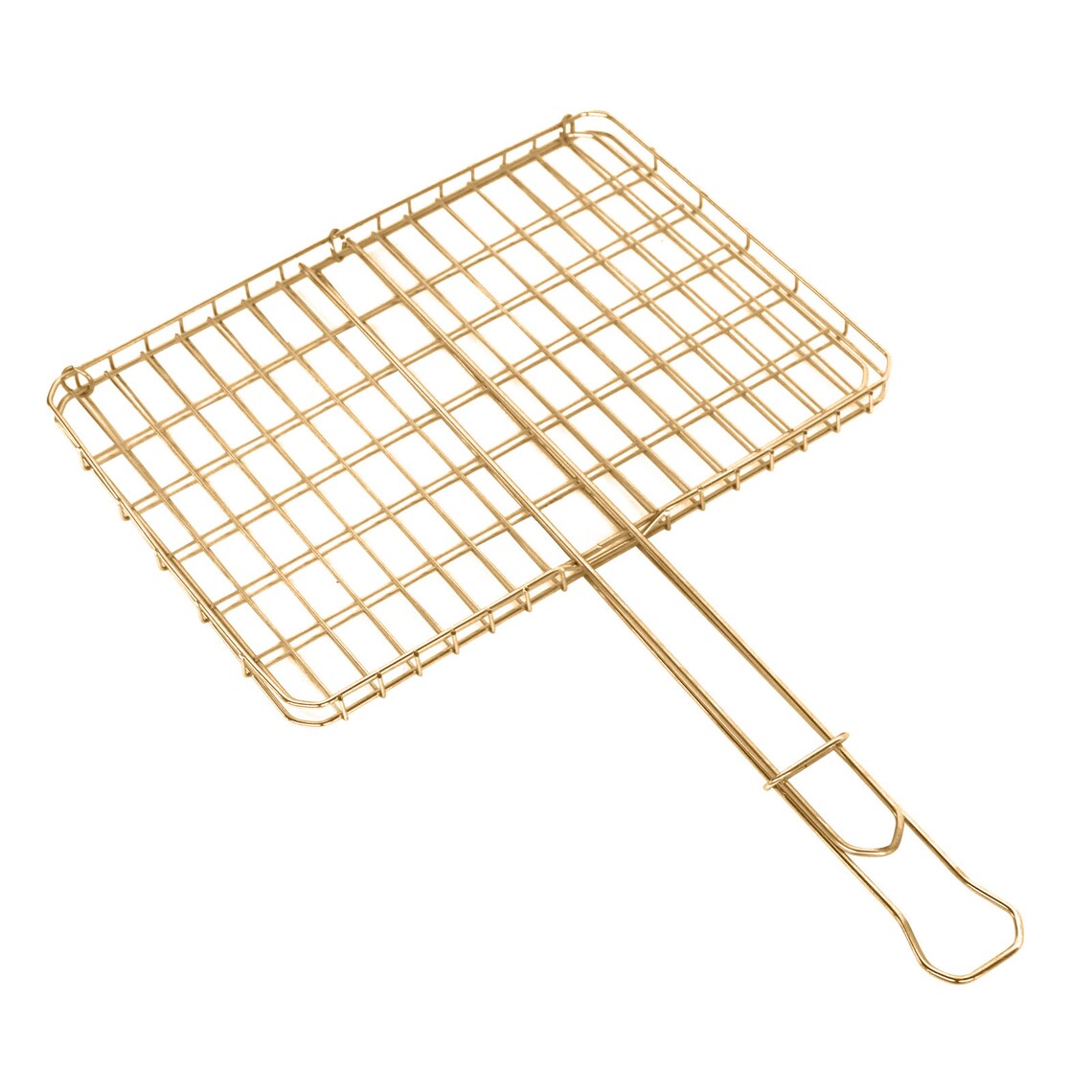 44cm Braai Cooking Grid Electroplated Grill Basket Campfire BBQ Outdoor ...
