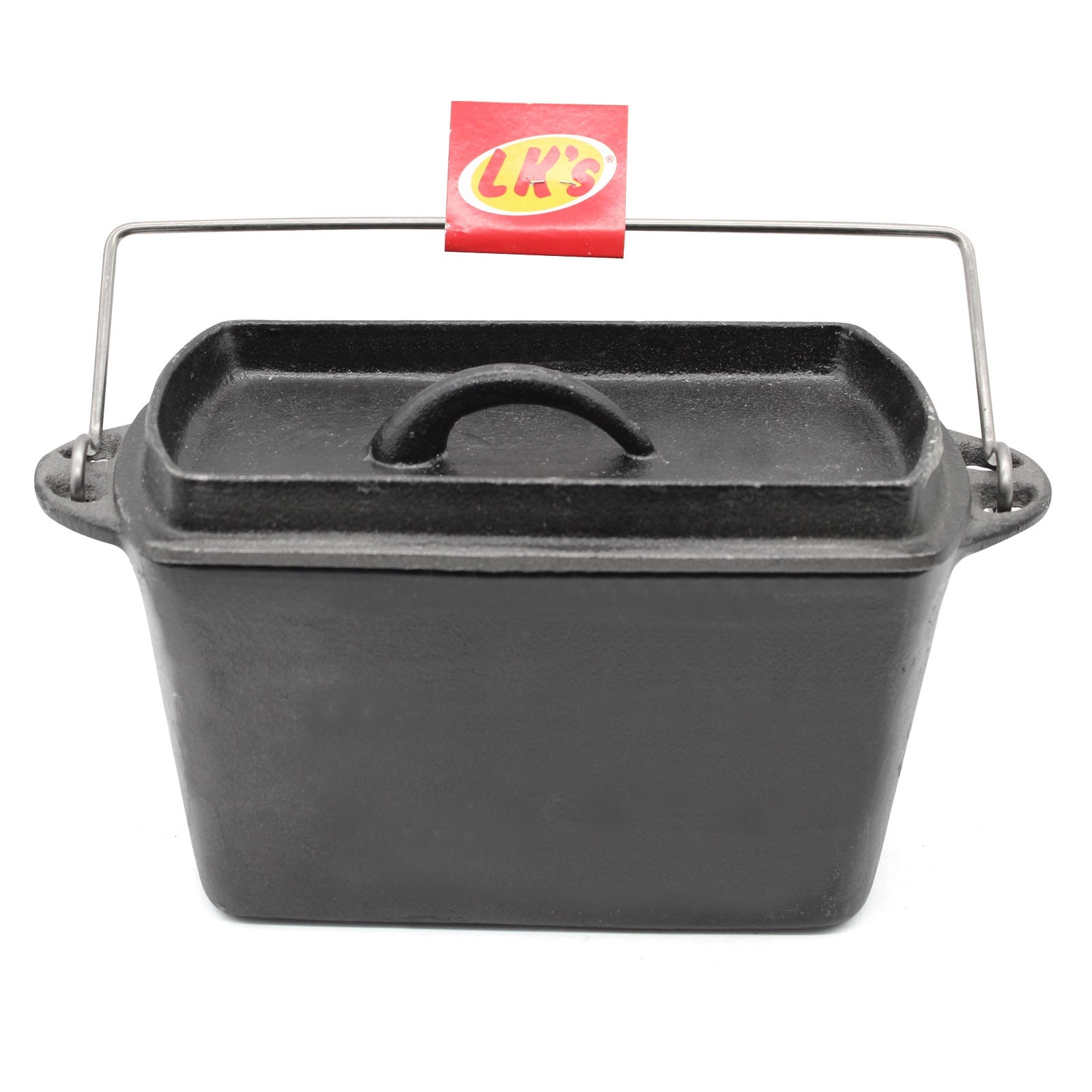 Cast Iron Bread Pot With Lid Cooking Stew Campfire Stove Dutch Oven ...