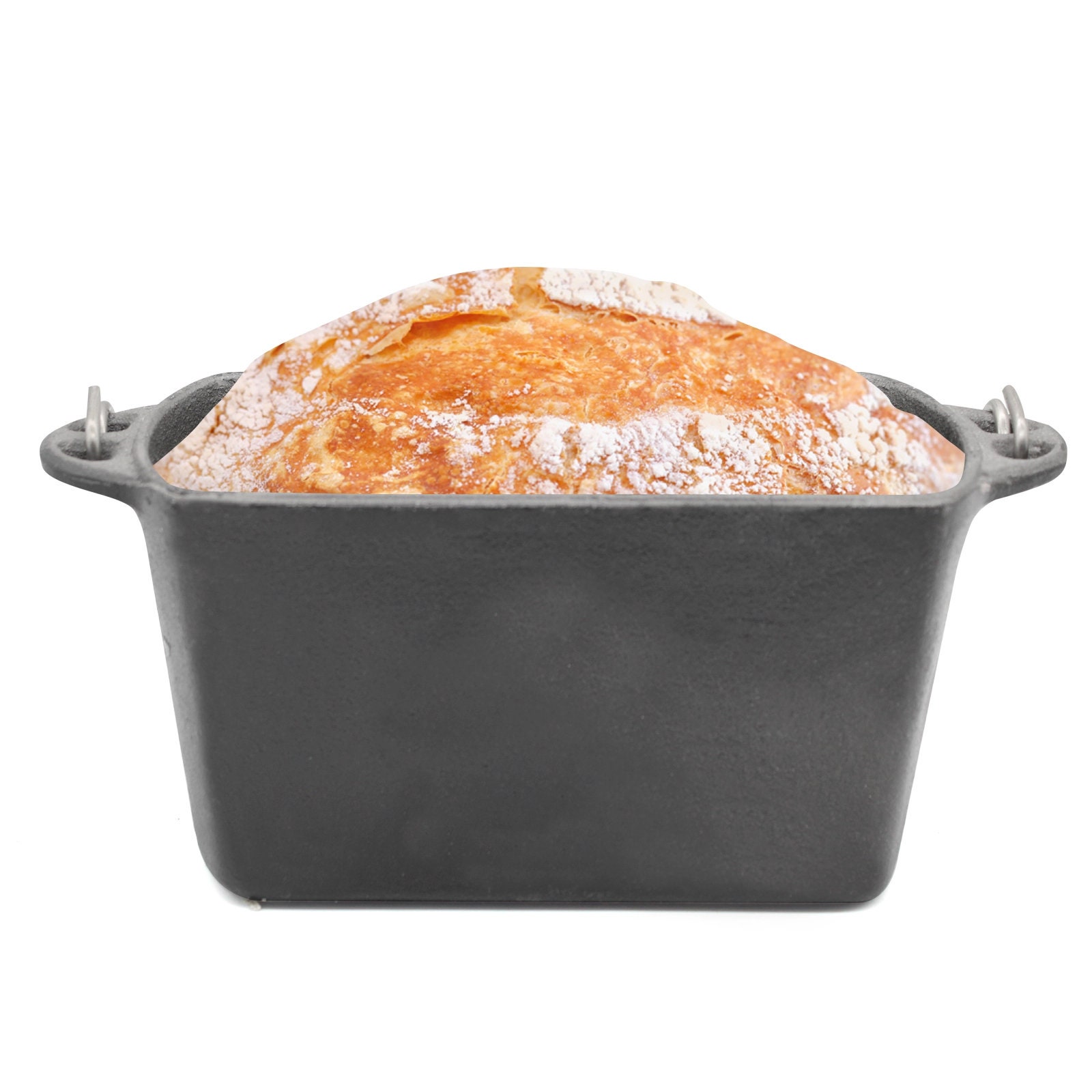 Cast Iron Bread Pot With Lid Cooking Stew Campfire Stove Dutch Oven ...