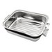 2 in 1 Stainless Steel Roasting Trays Pan Tin Oven Cooking or Barbecue ...