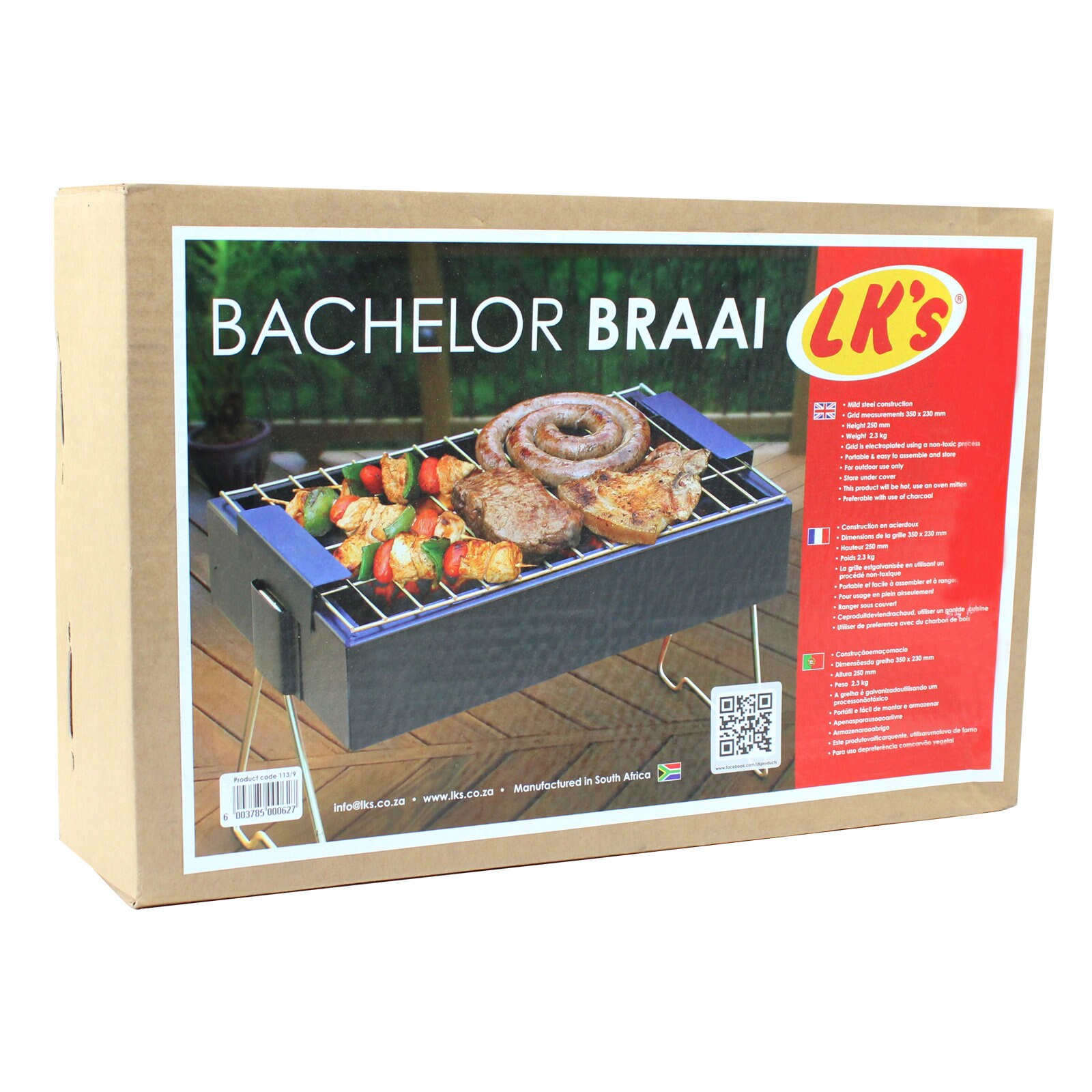 Mini Charcoal Barbecue Braai BBQ Outdoor Grill Reusable Compact for ...