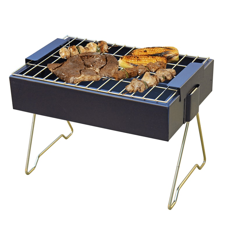 Mini Charcoal Barbecue Braai BBQ Outdoor Grill Reusable Compact for ...