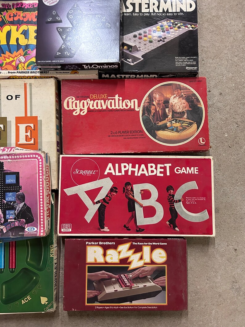 Vintage Board Game Bundle - Etsy
