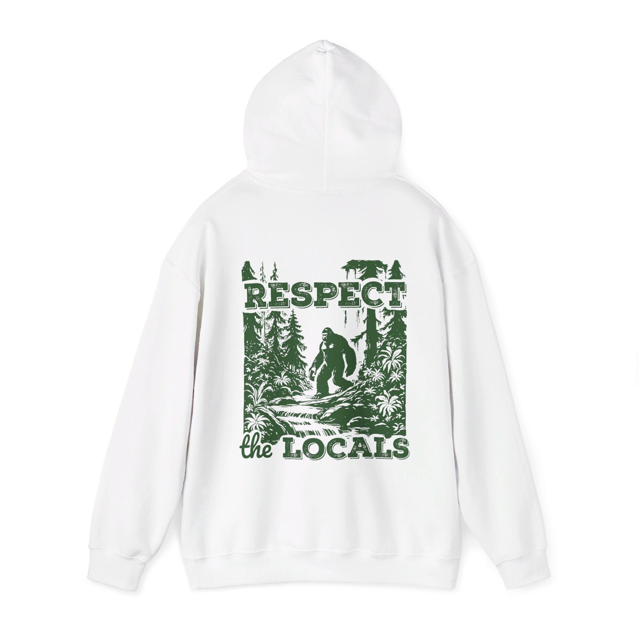 Oldschool Hoodie, Respect the Locals Big Foot, Vintage Y2k Hoodie, Yeti ...