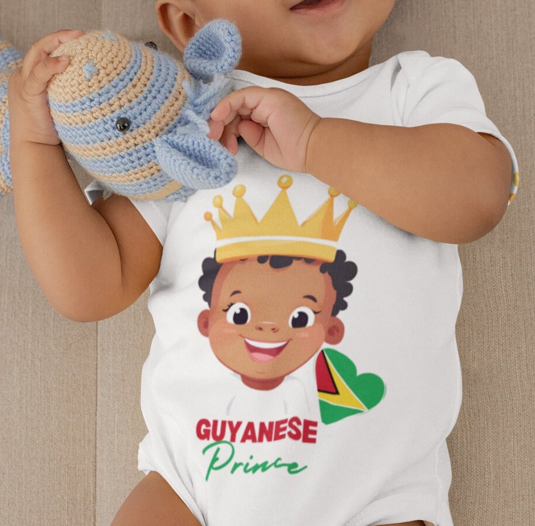Adorable Guyanese Prince Baby Onesie Celebrate Your Caribbean West ...