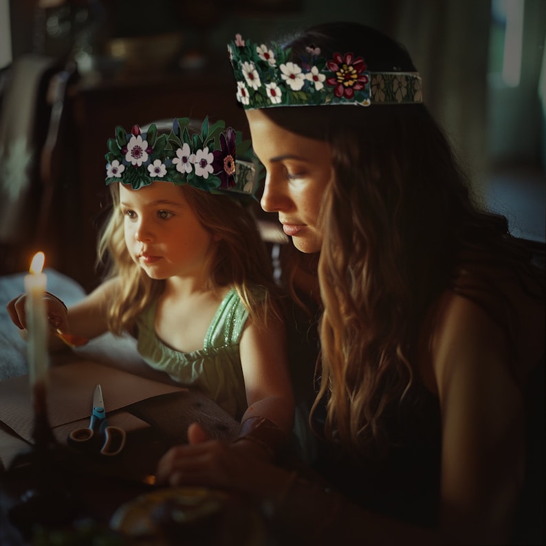 Midsummer Flower Crown- Printable - Etsy