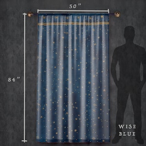 Magical Moon & Star Sheer Curtains: Fantasy Wizard Decor - Etsy