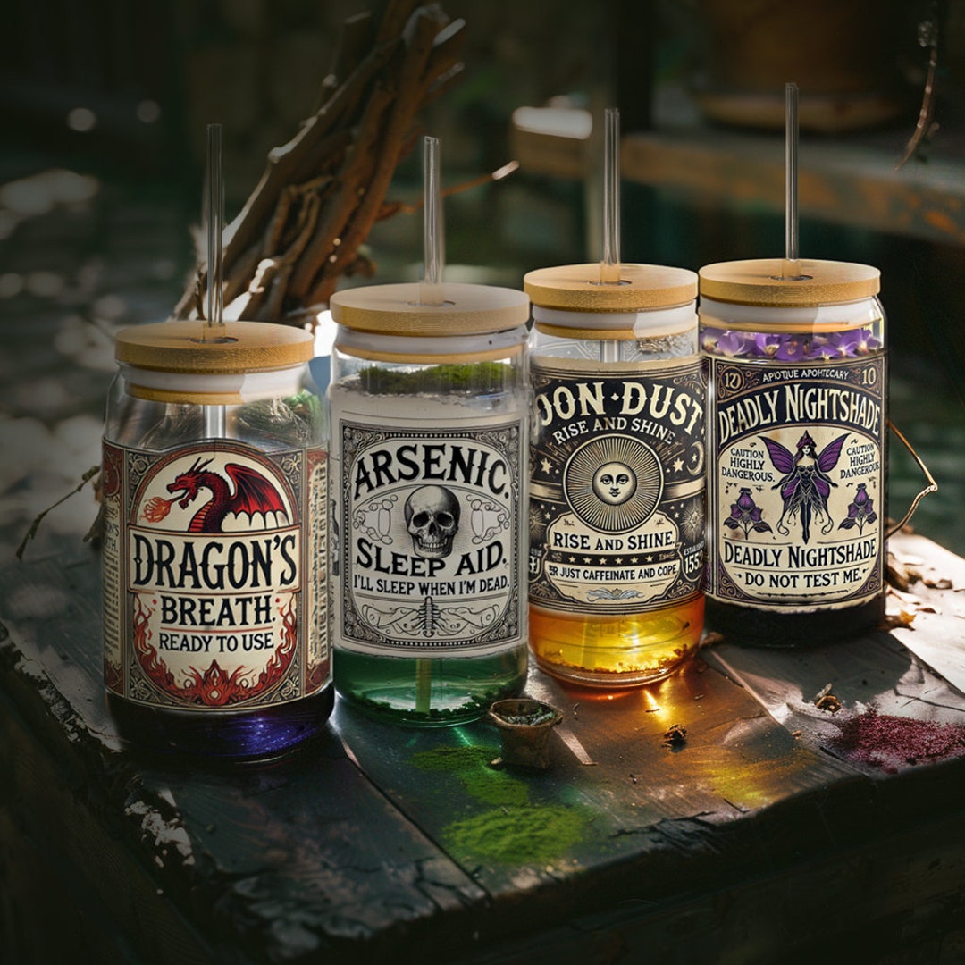 Magical Apothecary Glass Sippers - Choose Your Potion - Etsy