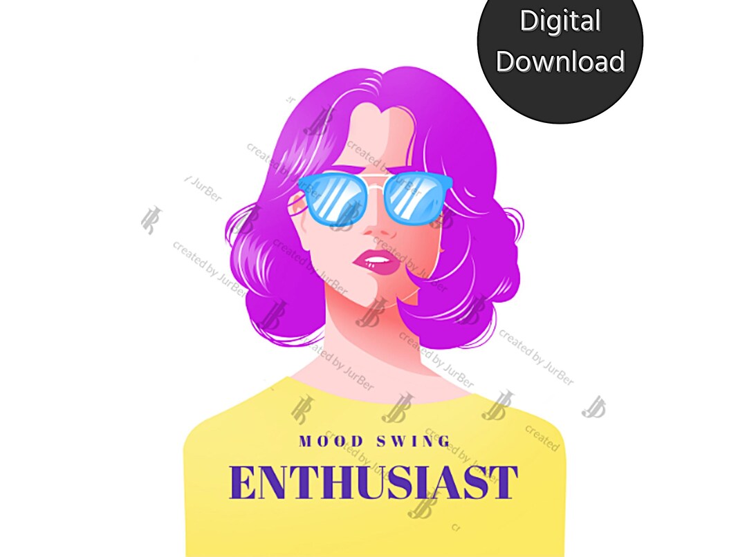 Funny Bipolar Quote Digital Design, Mental Health Art Gift, Bipolar ...