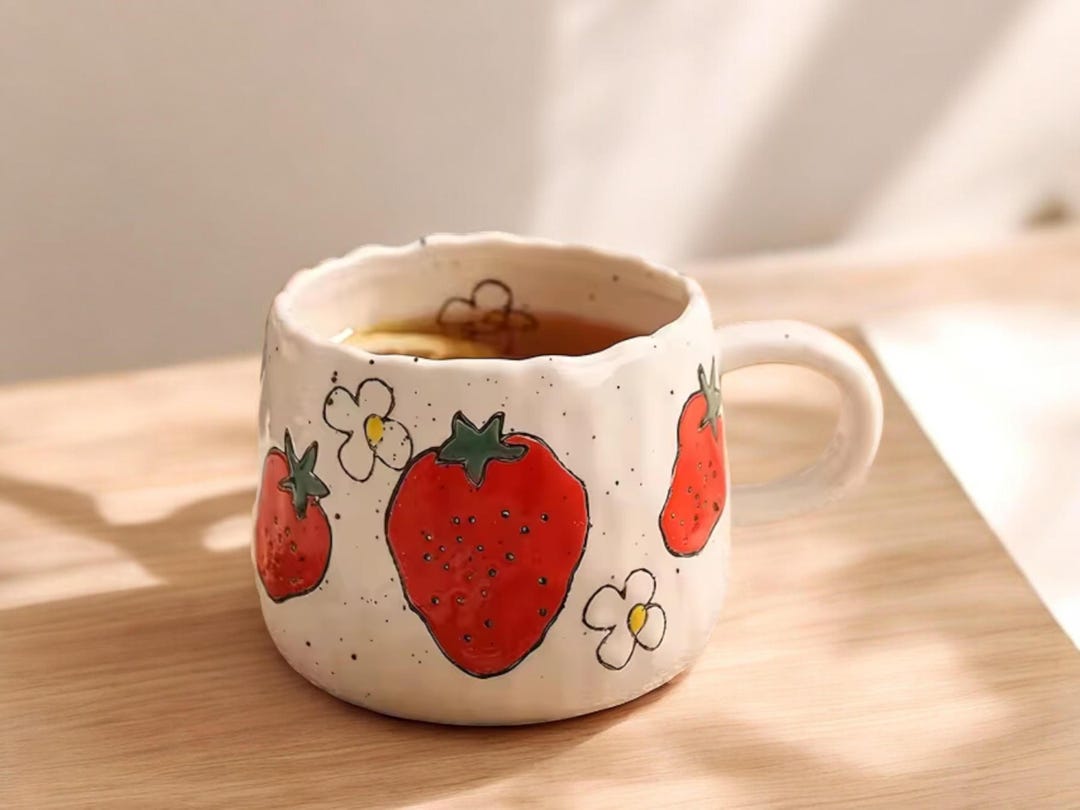 300ml Vibrant Fruit-themed Ceramic Coffee Mug All Occasions Gift ...