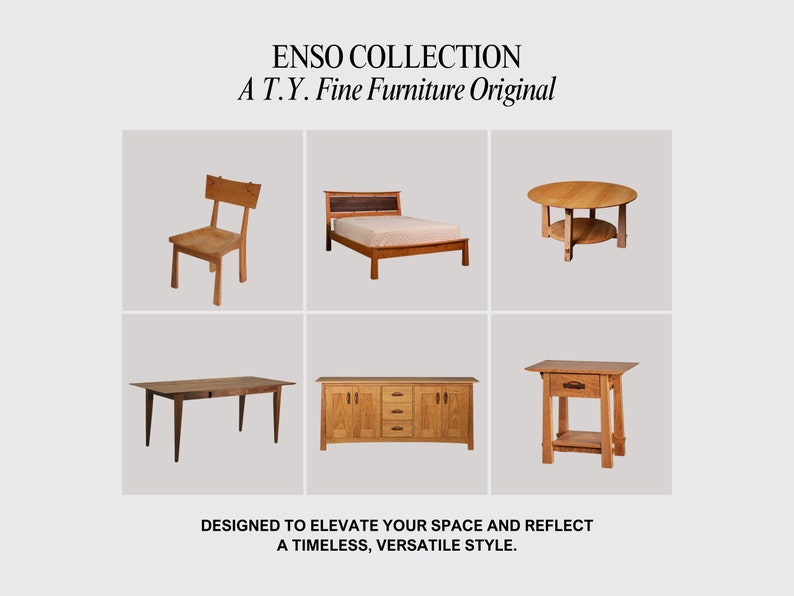 Handmade Solid Wood Desk | Japanese Minimalist Home Office - Etsy
