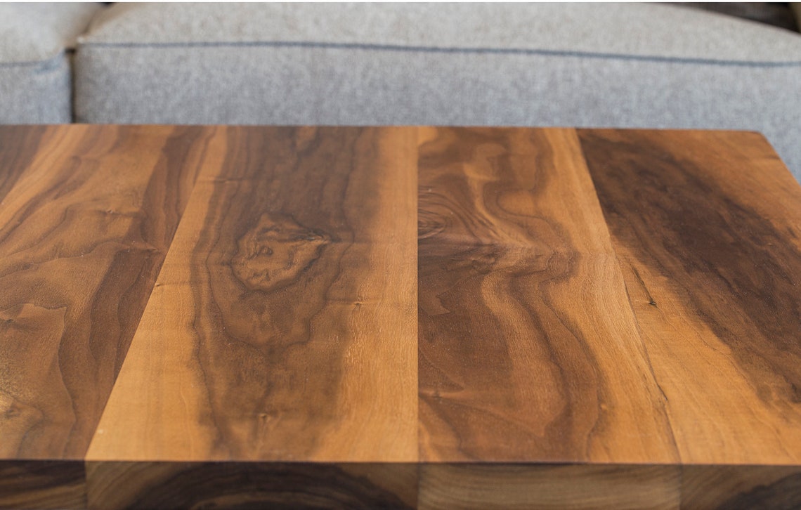 Mid Century Modern Square Solid Wood Coffee Table Walnut - Etsy Canada