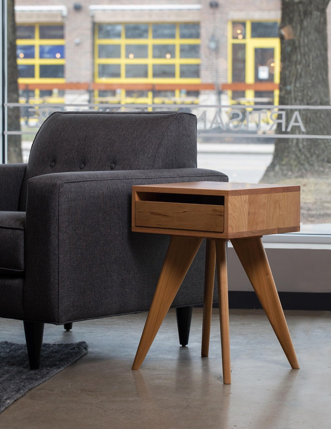 Modern Side Table - Mid-century Modern Side Table, Nightstand, Bedside ...