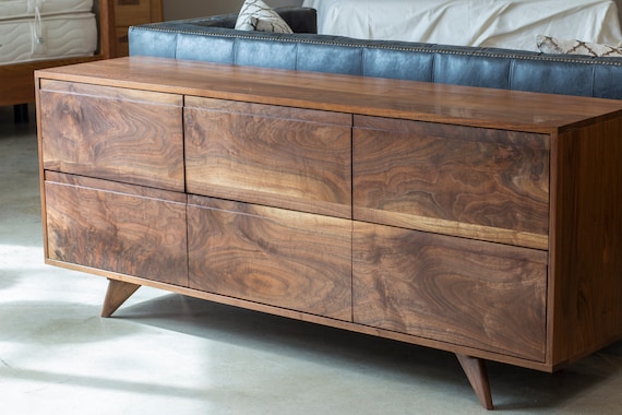 Mid century modern 6 drawer dresser store