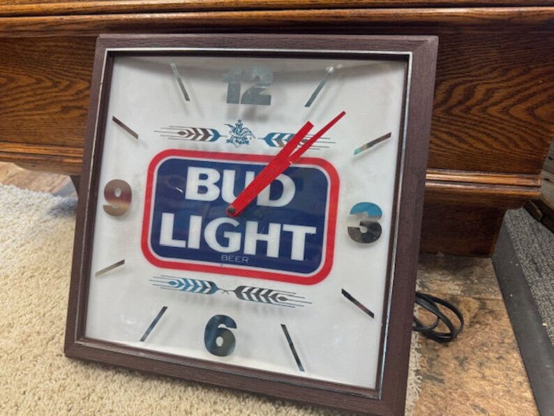 Bud Light Clock - Etsy