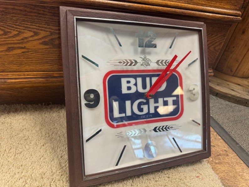 Bud Light Clock - Etsy