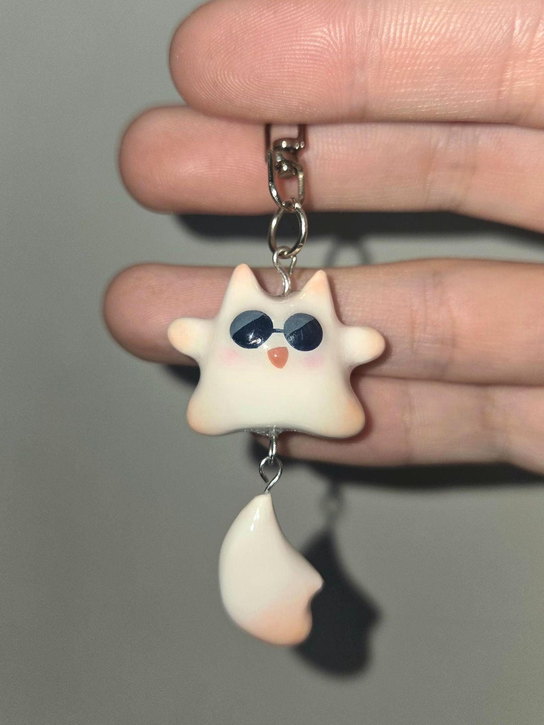 Handmade Clay Gojo Satoru Cat Keychain | Jujutsu Kaisen | JJK Fans - Etsy