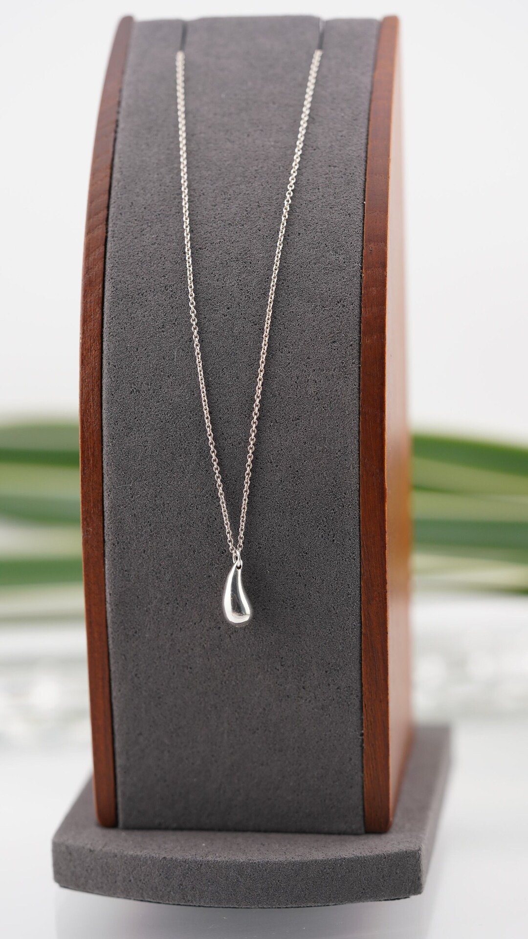 Tiffany & Co X Elsa Peretti Teardrop Necklace Sterling Silver 0.925 ...