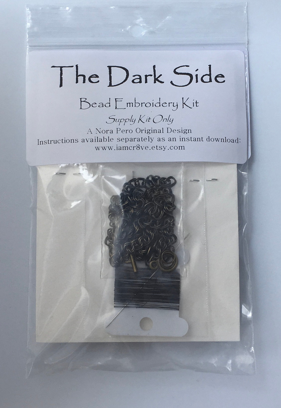 The Dark Side, Bead Embroidery Supply Kit - Etsy
